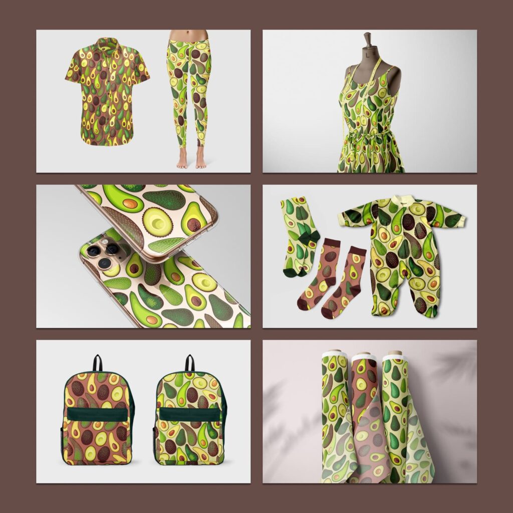 Avocados Patterns – MasterBundles