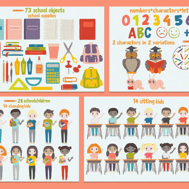 Back To School Vector Clipart – MasterBundles