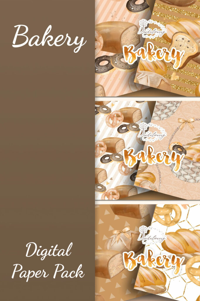 Bakery Digital Paper Pack – MasterBundles