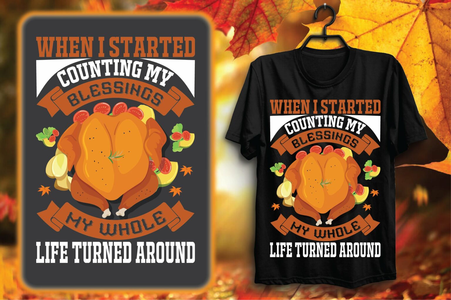 72 Thanksgiving T-shirt Design Bundle – MasterBundles