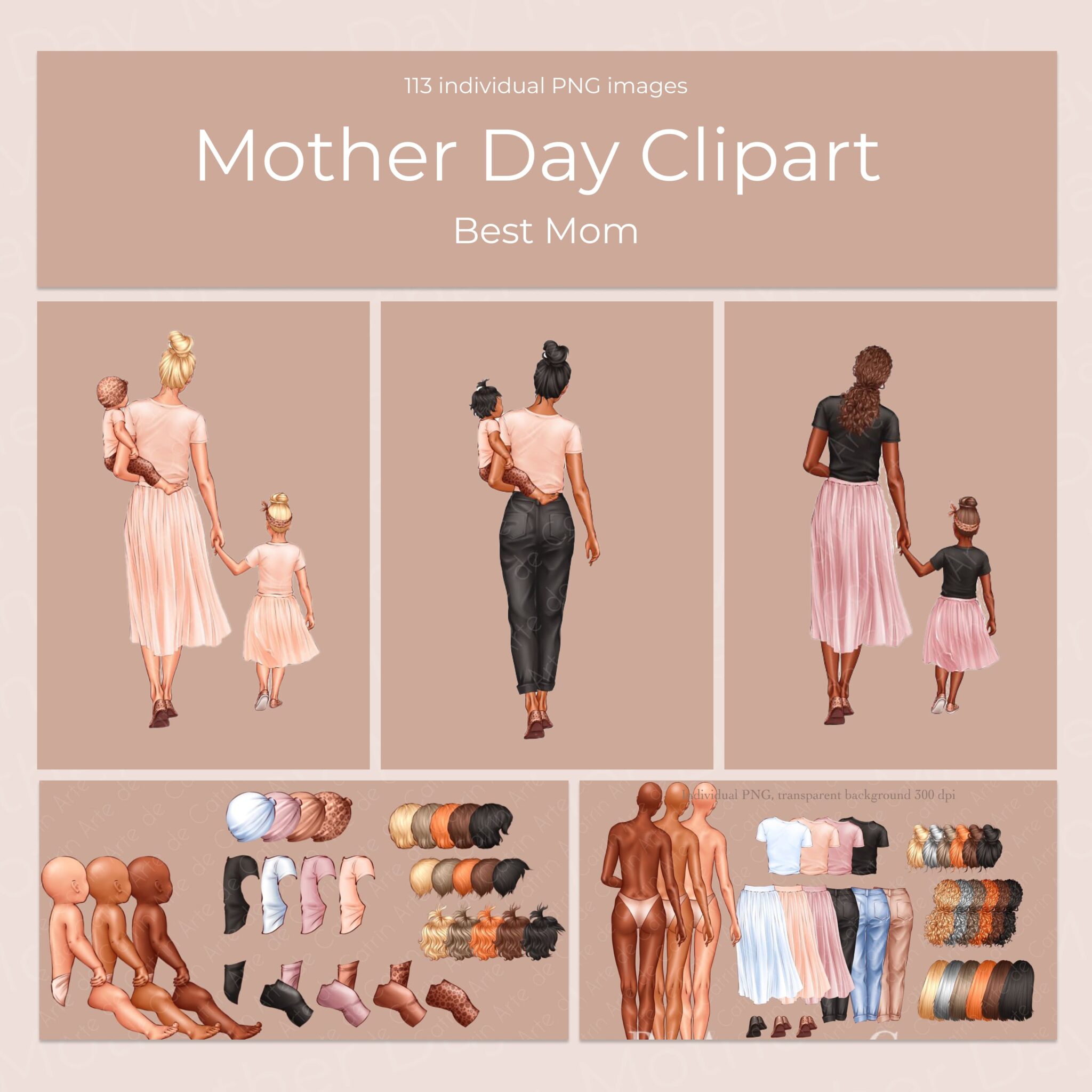 Best Mom Clipart, Mother Day Clipart – MasterBundles