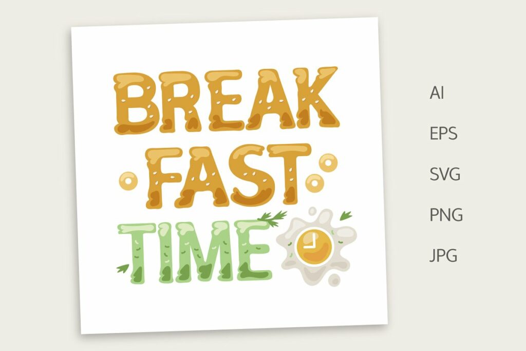 Breakfast Time Illustrations Set – MasterBundles