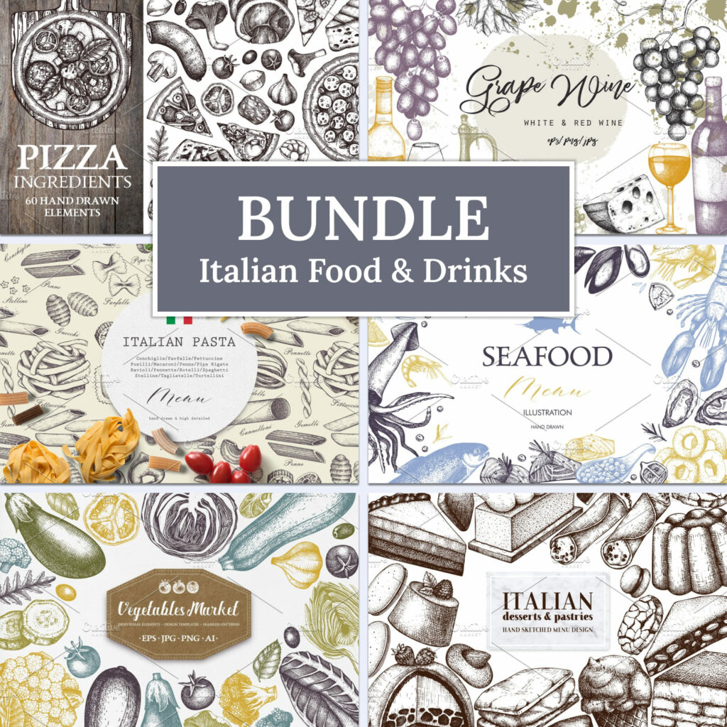 Bundle Italian Food & Drinks 80% OFF – MasterBundles