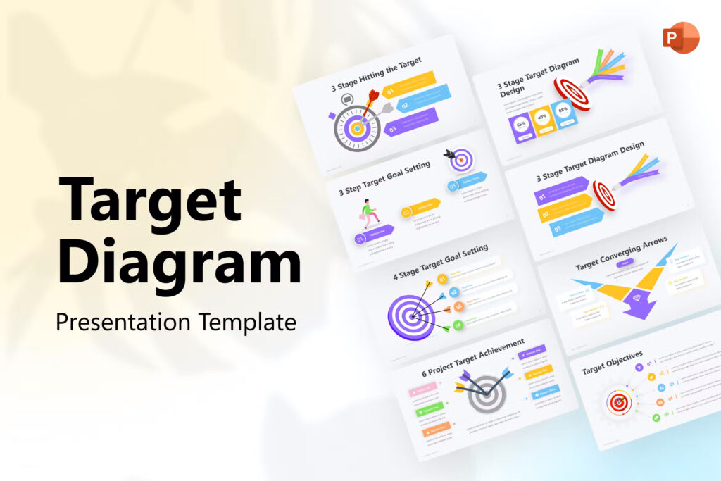 Target Diagram PowerPoint Template – MasterBundles