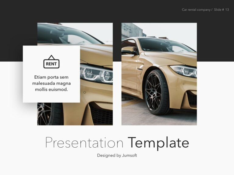 Car Rental PowerPoint Theme – MasterBundles