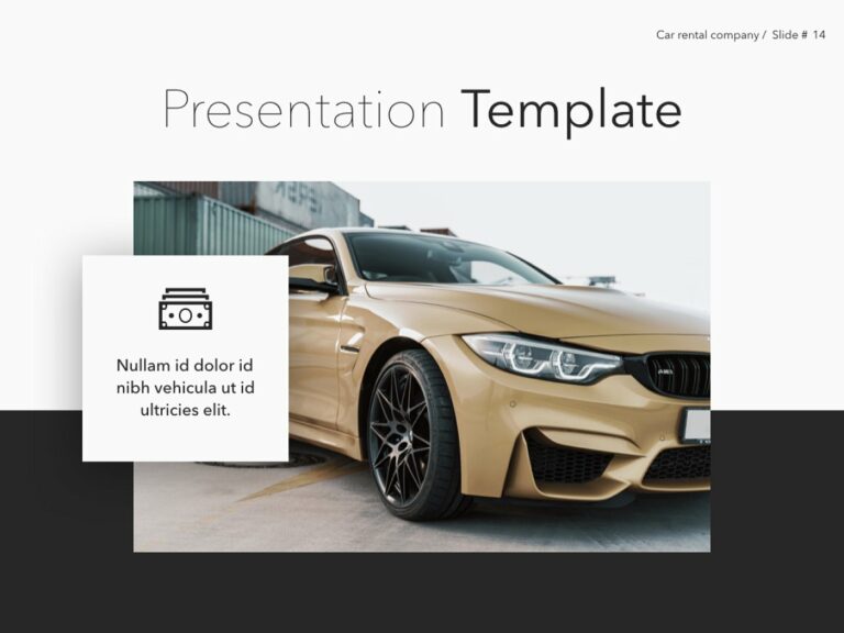Car Rental PowerPoint Theme – MasterBundles