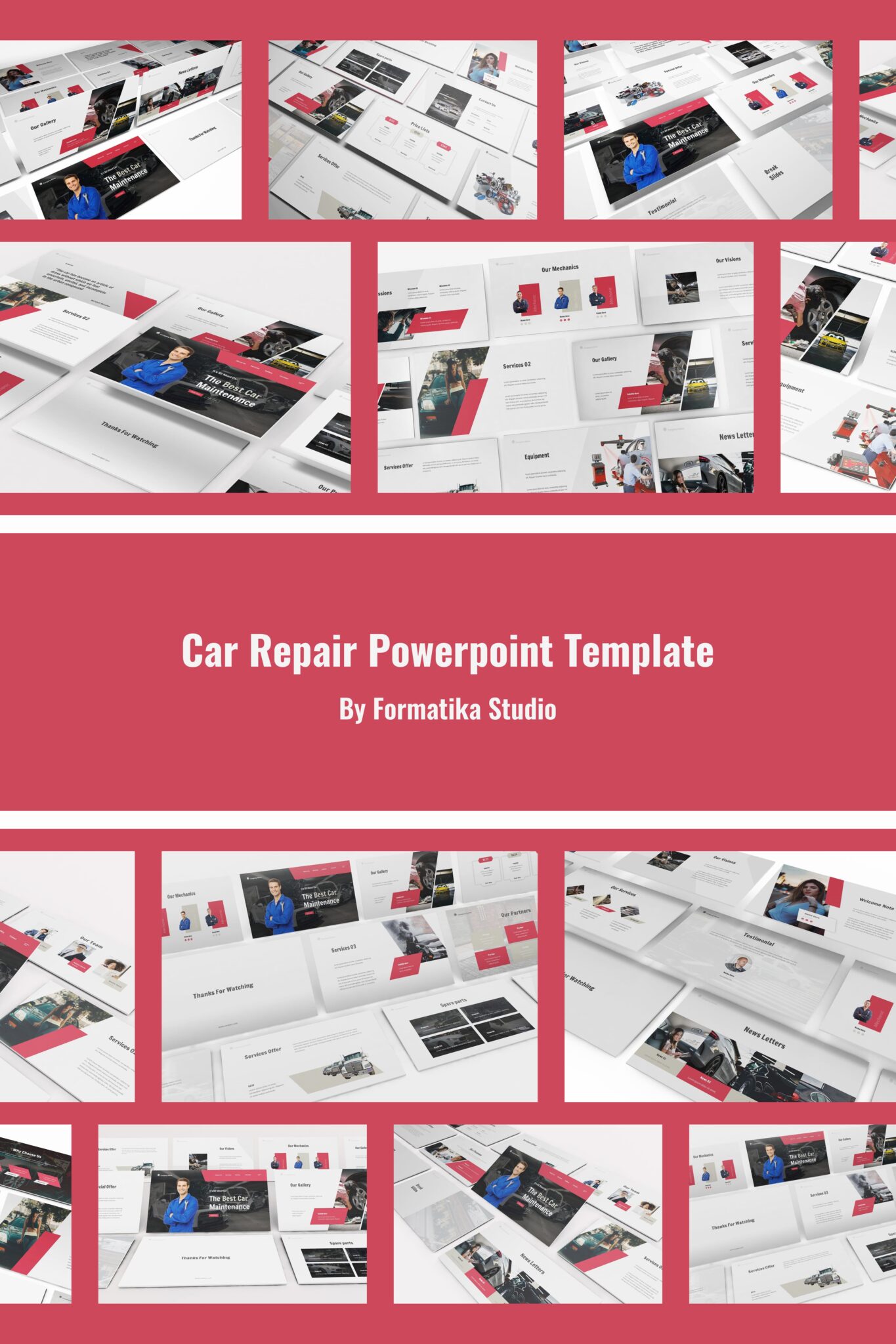 Car Repair Powerpoint Template – MasterBundles