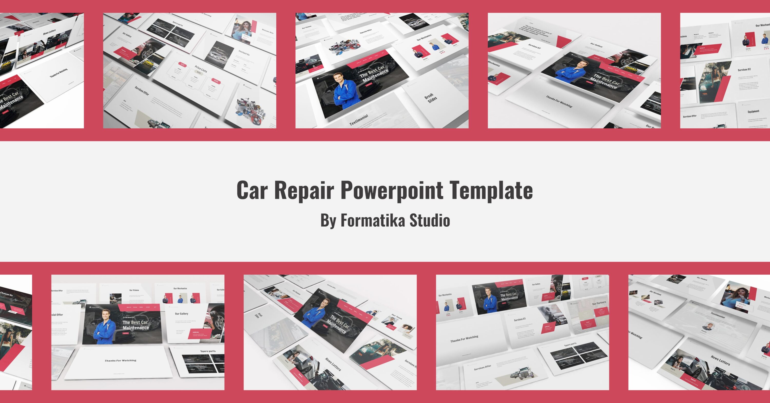 Car Repair Powerpoint Template – MasterBundles