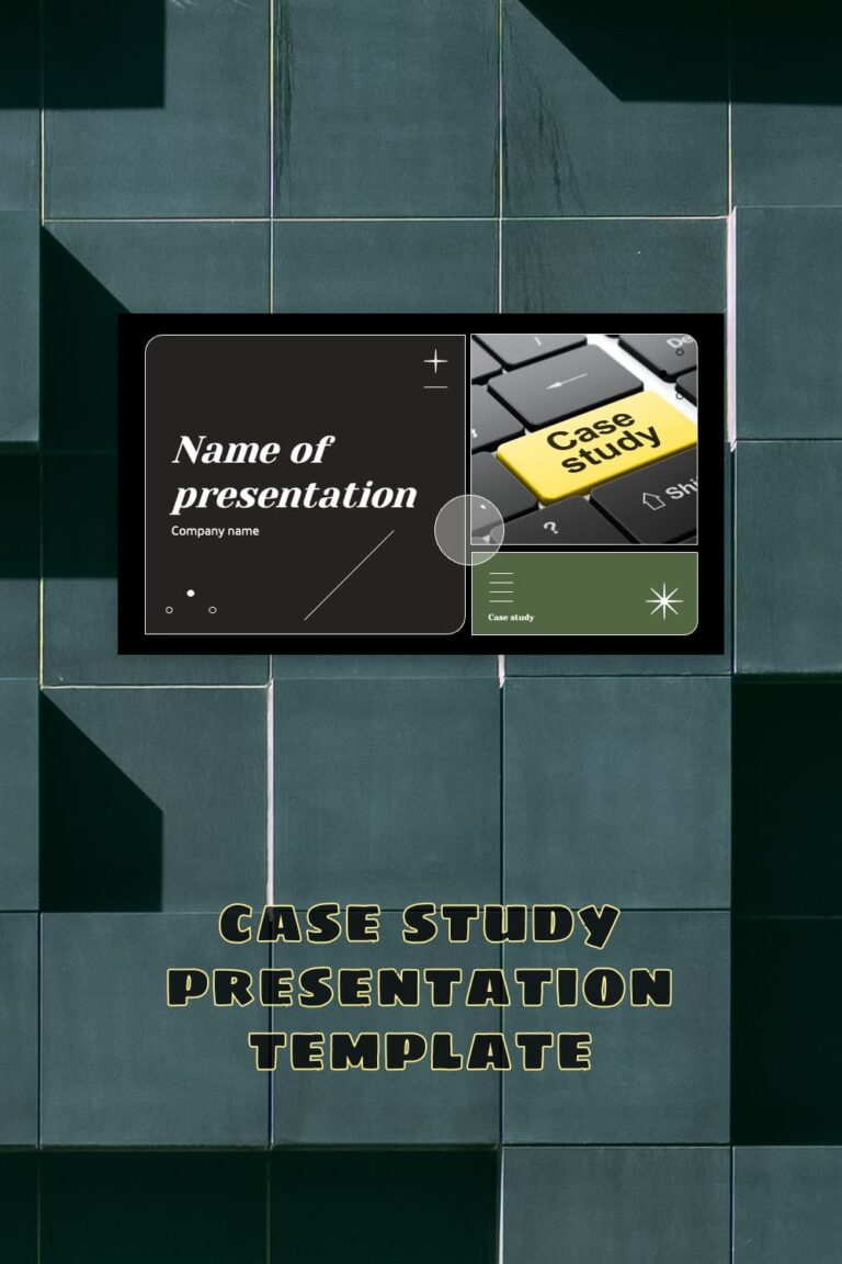 Case Study Presentation Template 5 Slides – MasterBundles