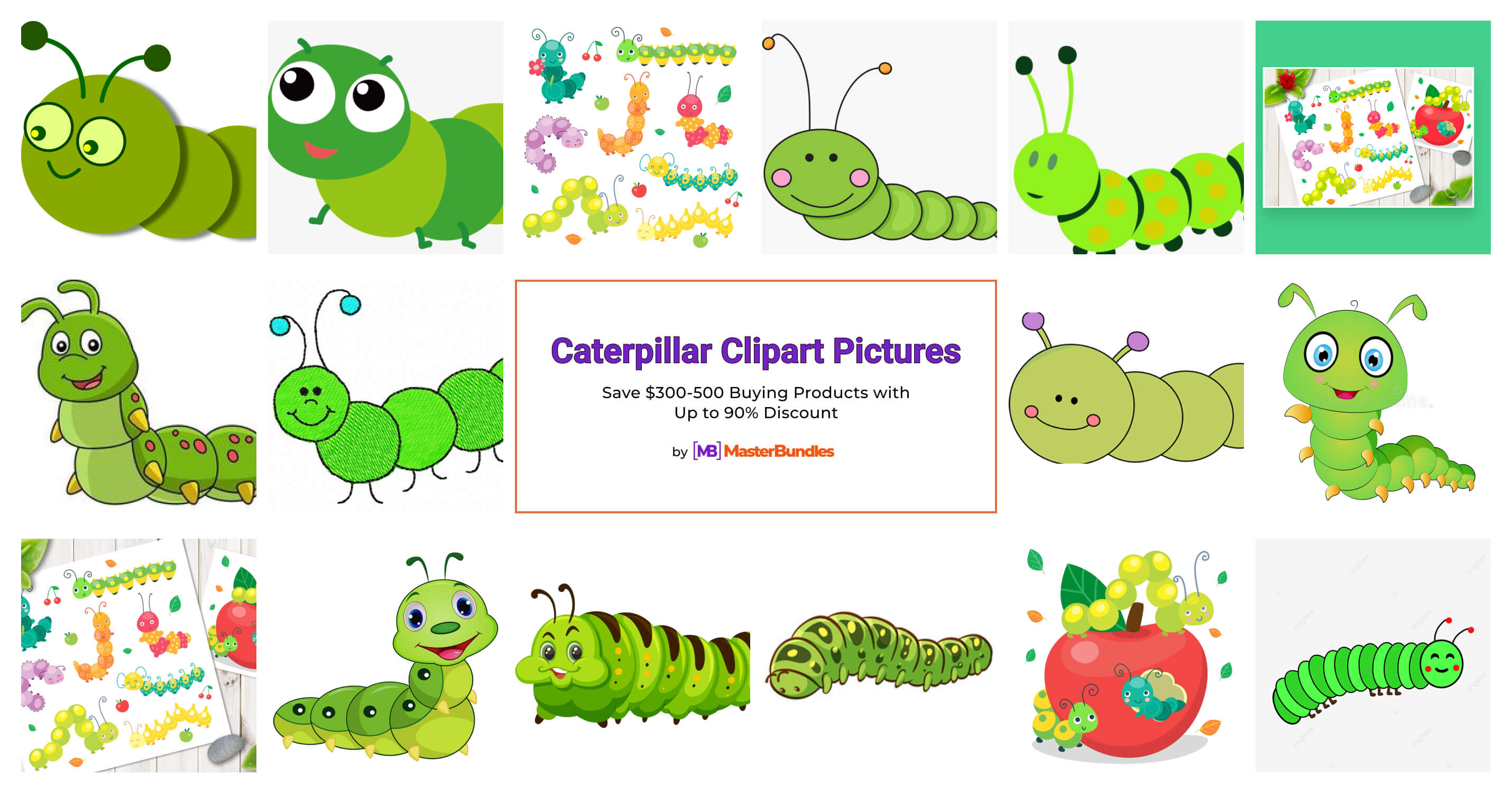 10+ Caterpillar Clipart Pictures for 2025 - MasterBundles
