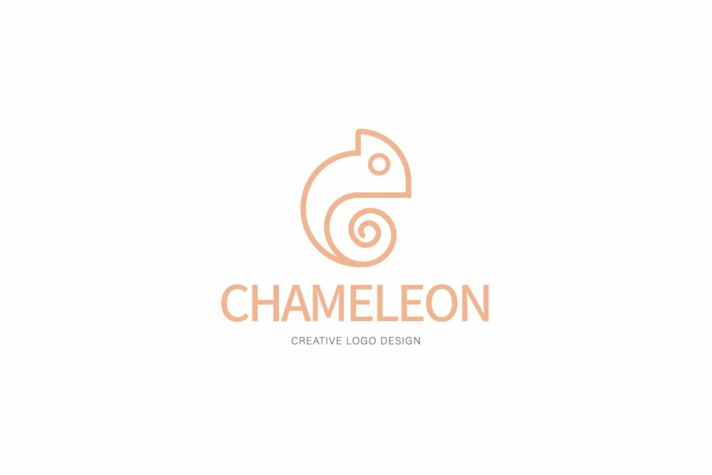 Chameleon Logo Design – MasterBundles