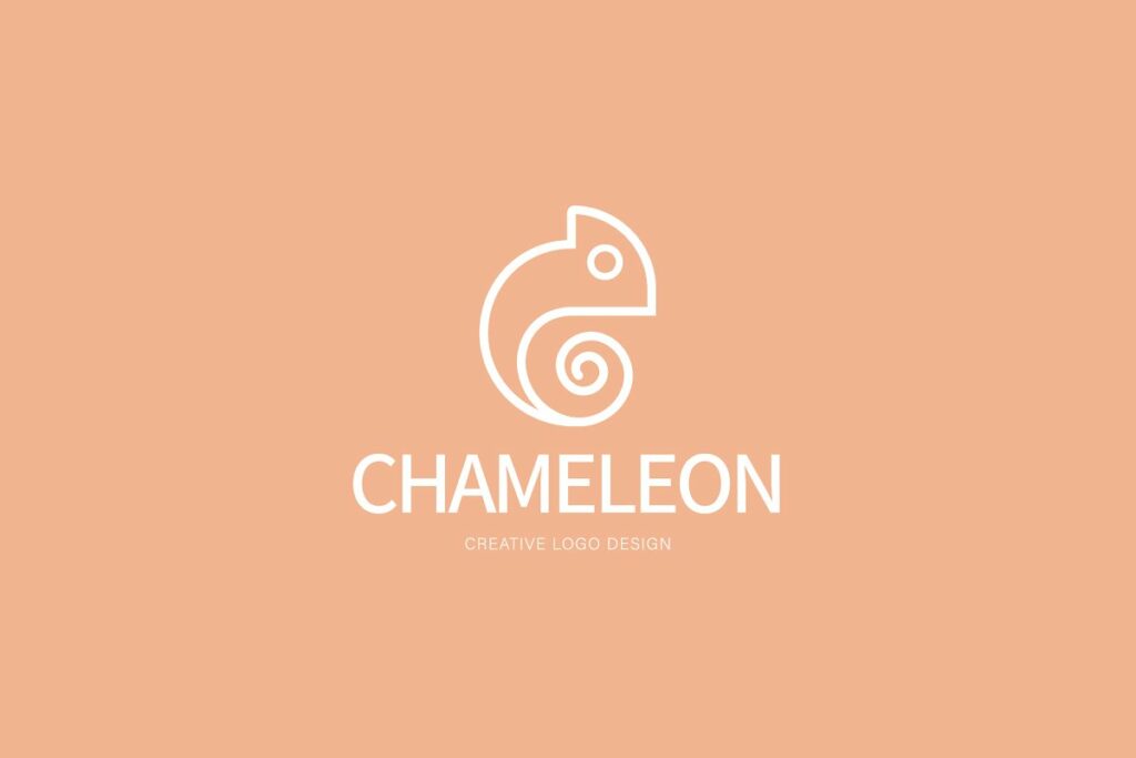 Chameleon Logo Design – MasterBundles