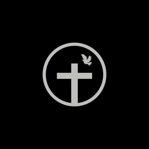 Christian Cross Abstract Mark Pictorial Emblem Logo - MasterBundles