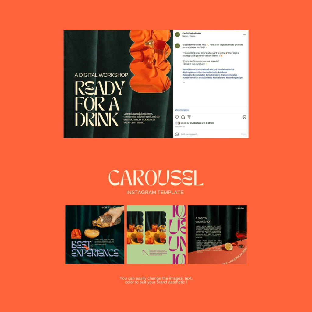 Classy - Modern Instagram Template – MasterBundles