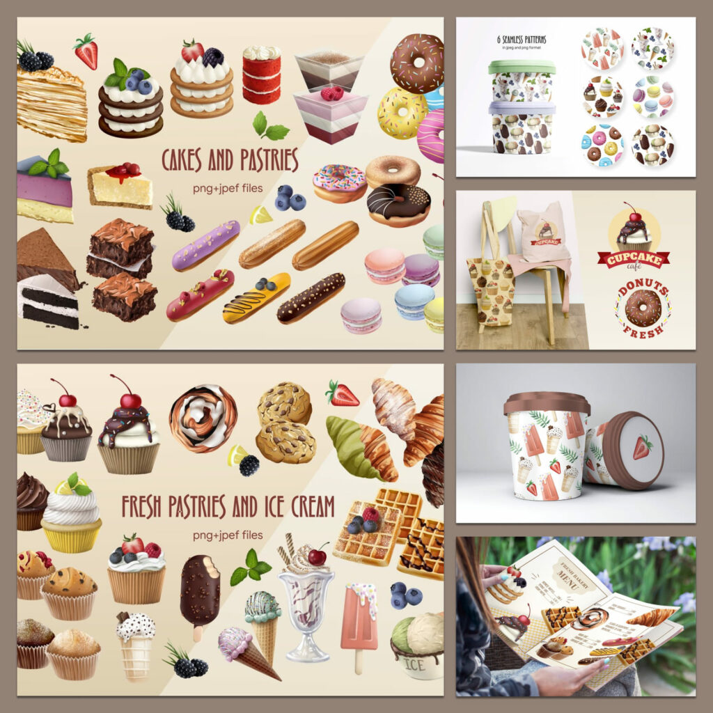 Collection Of Baking Illustration – MasterBundles