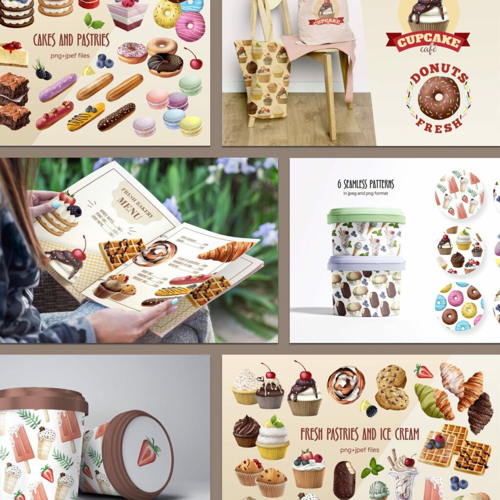 Collection Of Baking Illustration – MasterBundles