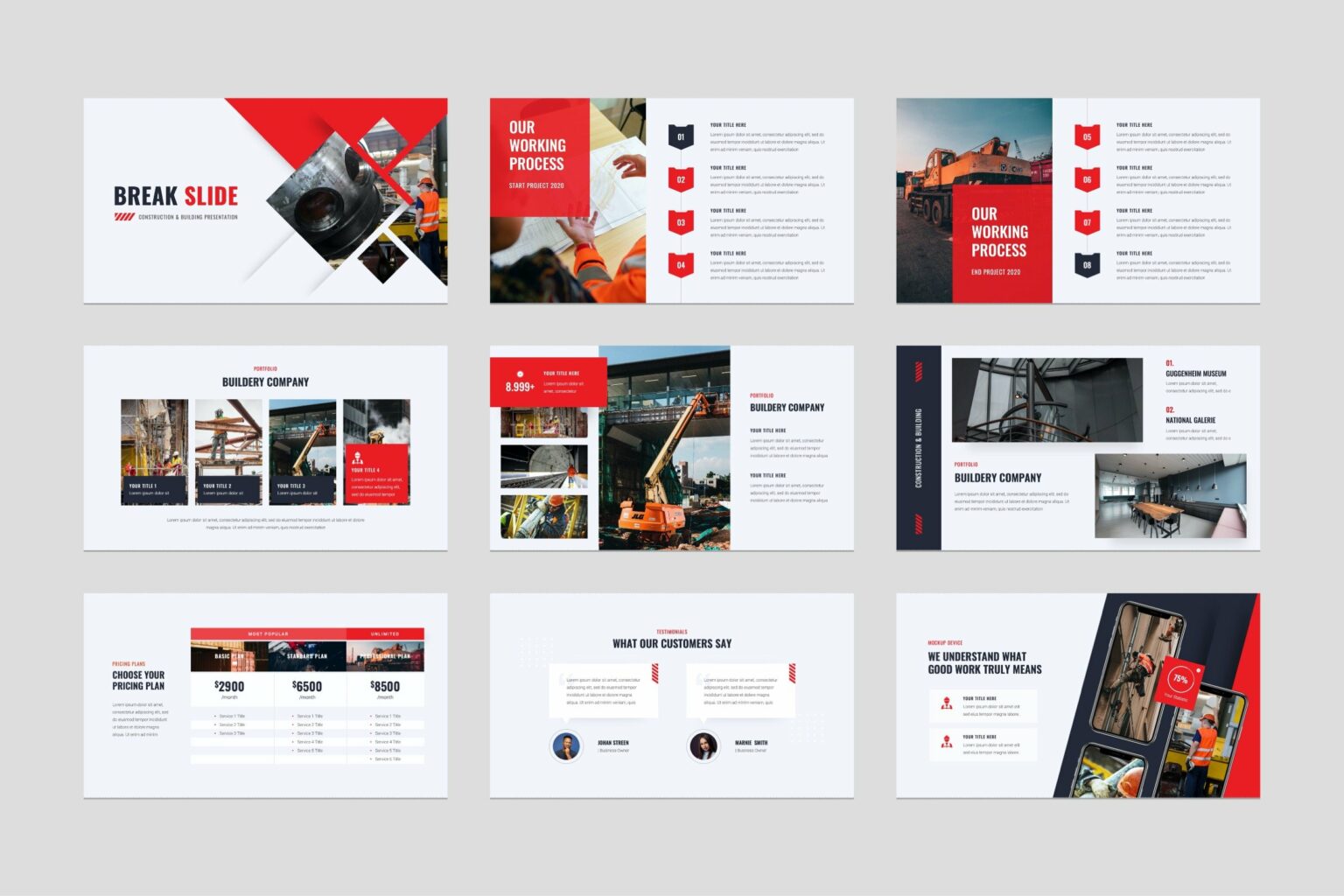 Construction and Building Template PPTX – MasterBundles