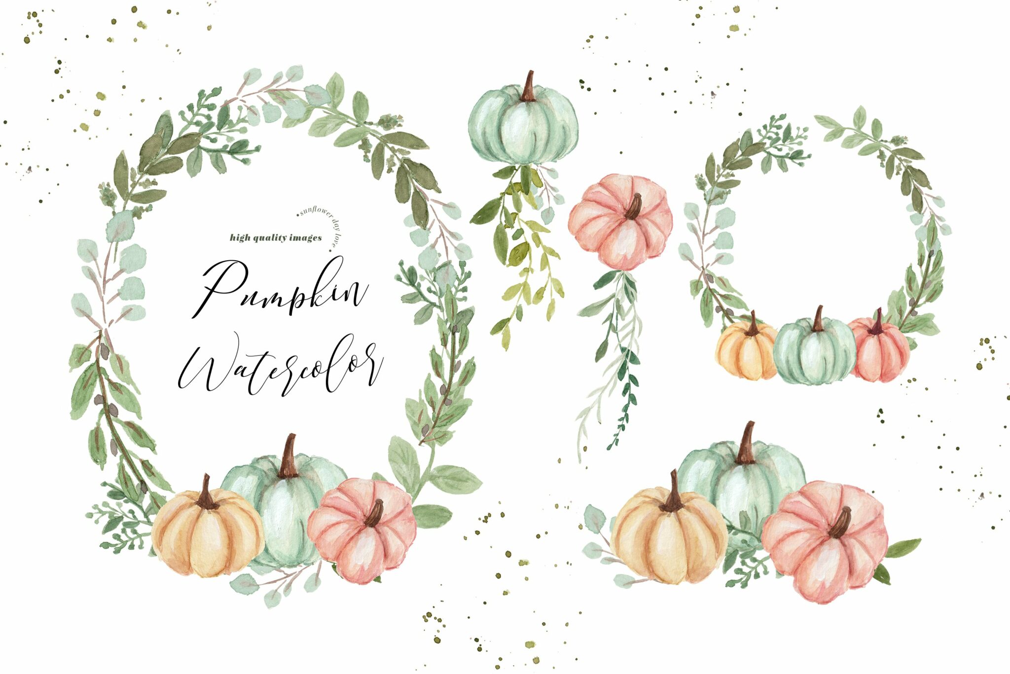 Elegant Fall Autumn Pumpkin Clipart – MasterBundles