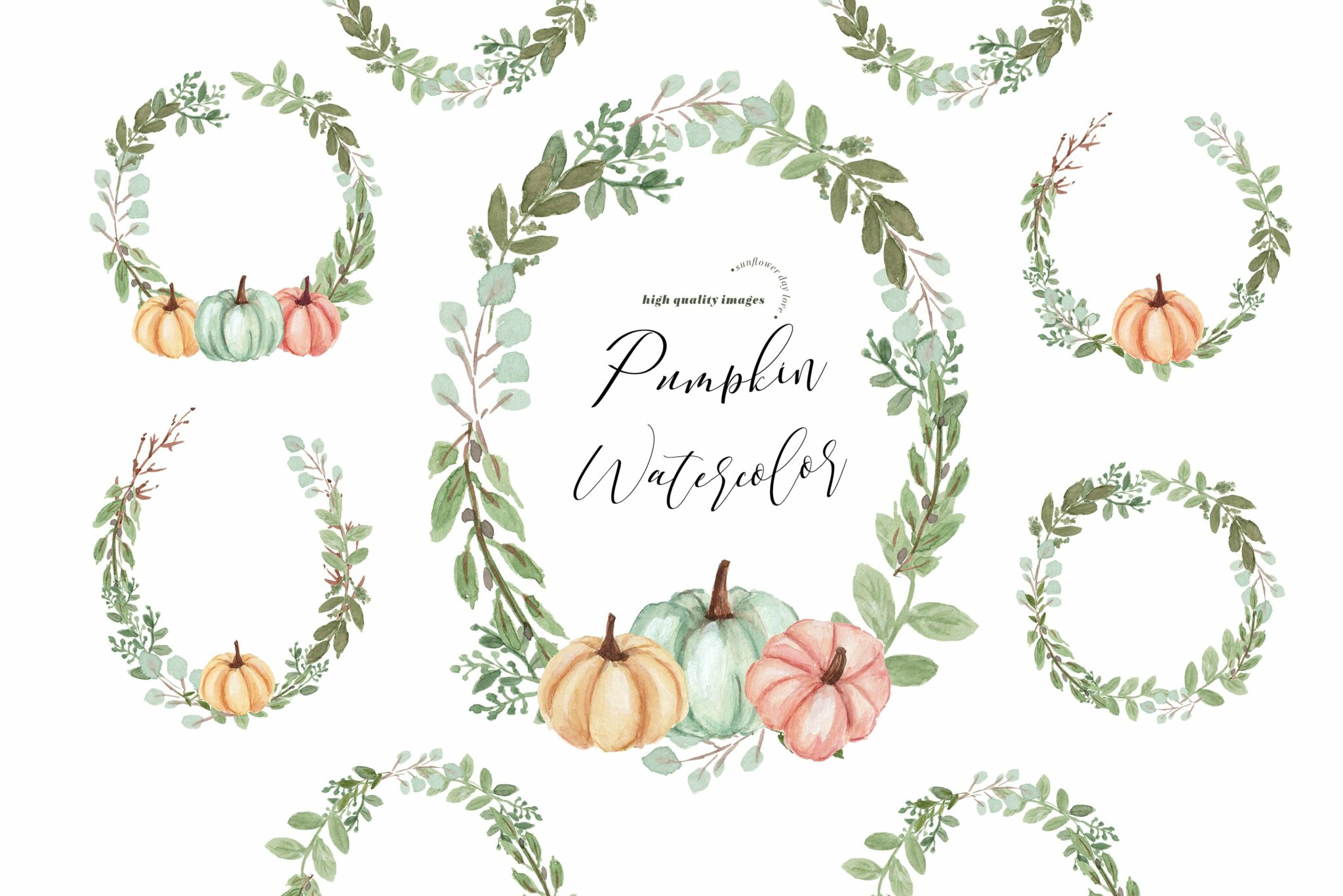 Elegant Fall Autumn Pumpkin Clipart – MasterBundles