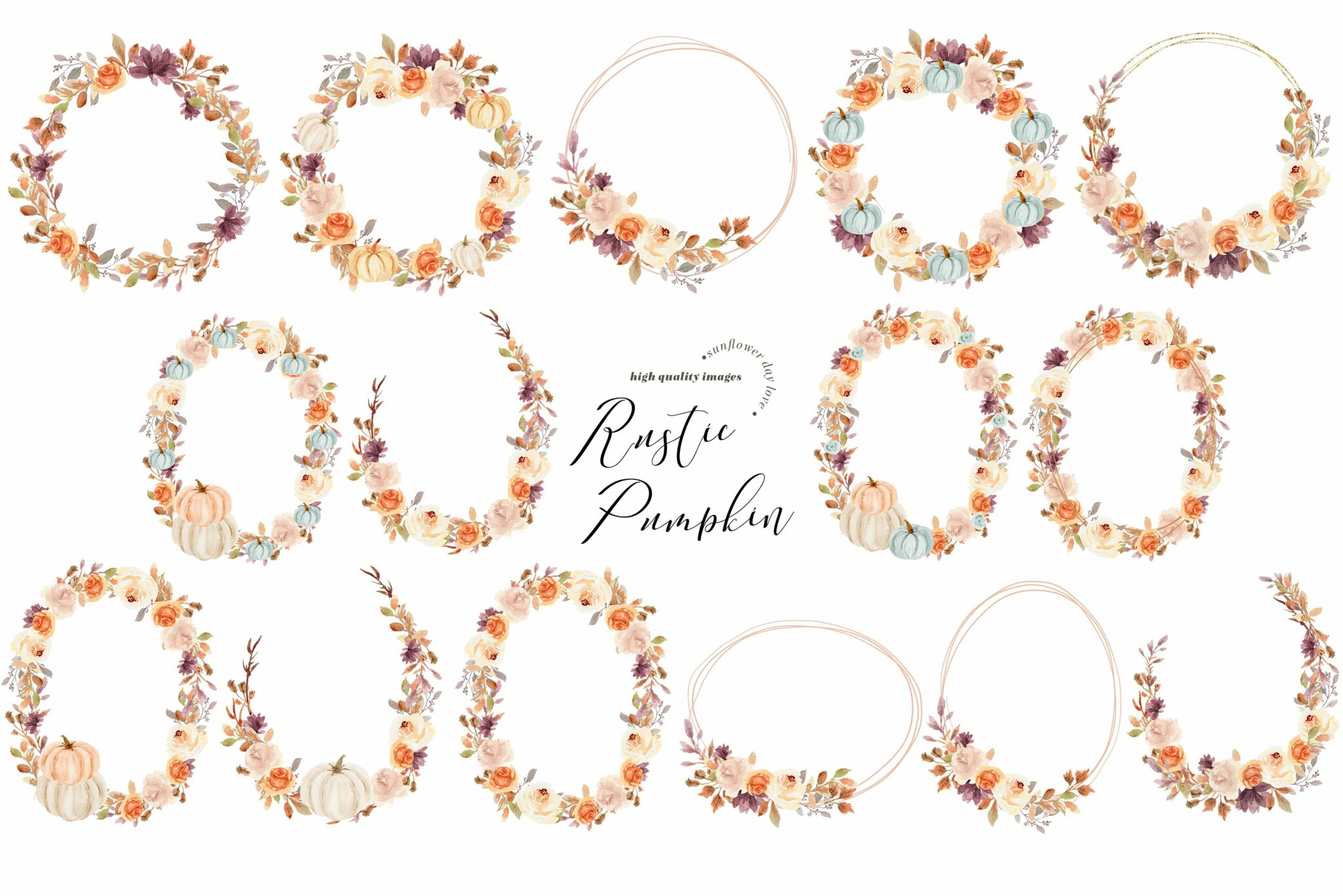 Rustic Orange Frame Pumpkin Clipart – MasterBundles