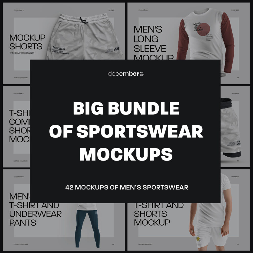 Big Bundle Sportswear Man Mockups - MasterBundles