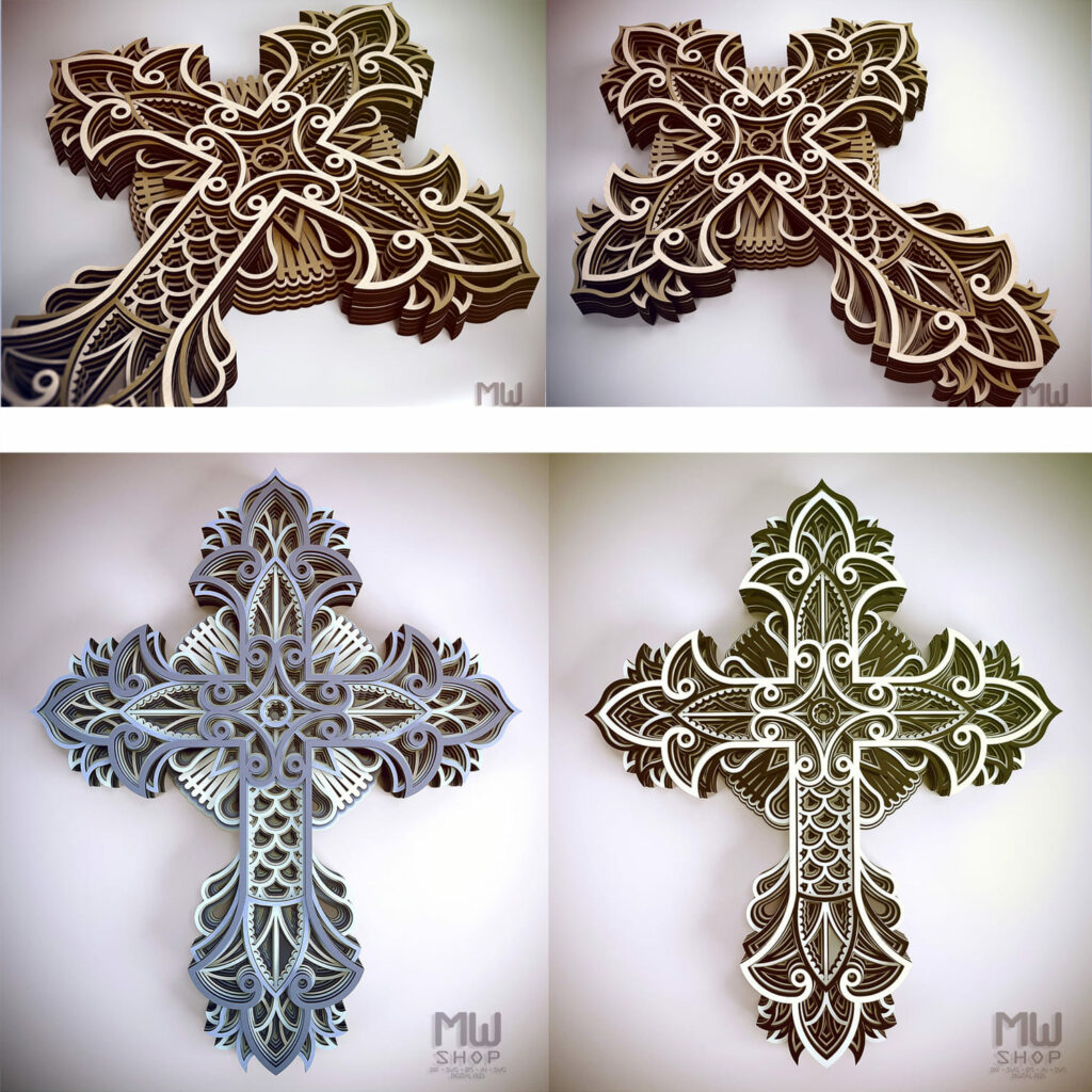 Christian Cross, Laser cut Cross, Cricut Cross SVG – MasterBundles