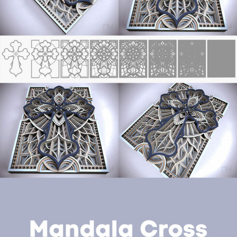 Cr34 - 3D Layered Cross SVG, Mandala Cross, Laser Cut Cross | Master ...
