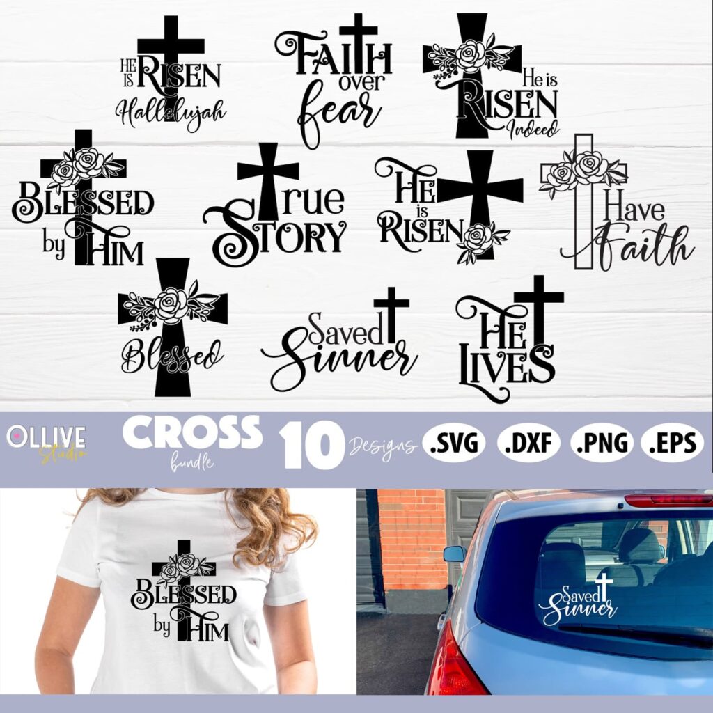 Cross Bundle SVG, Cross Religious SVG – MasterBundles