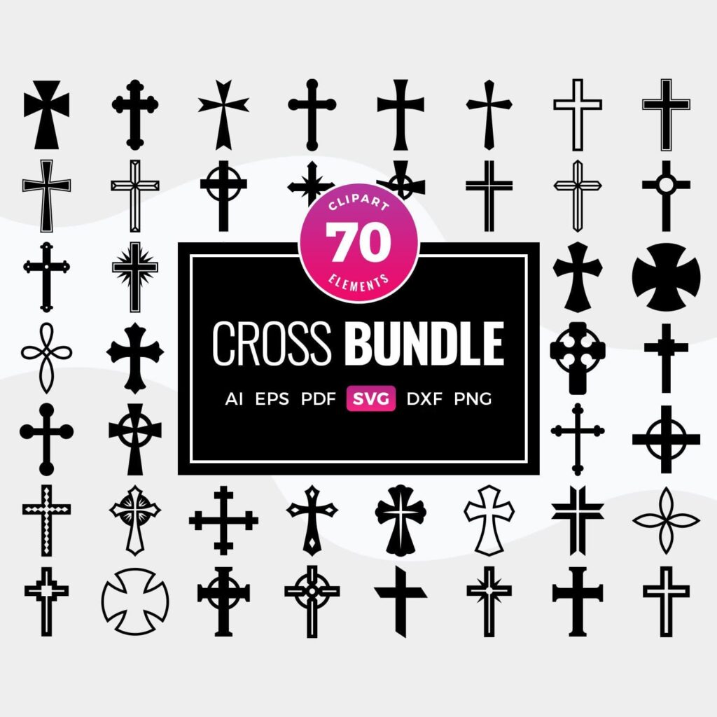 Cross SVG Bundle Christian Designs – MasterBundles
