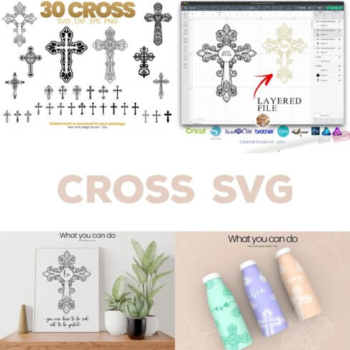 Cross SVG, Crosses Clipart, Christian Svg Files – MasterBundles