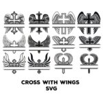 Cross With Wings SVG, Cross Svg, Angel Wings – MasterBundles