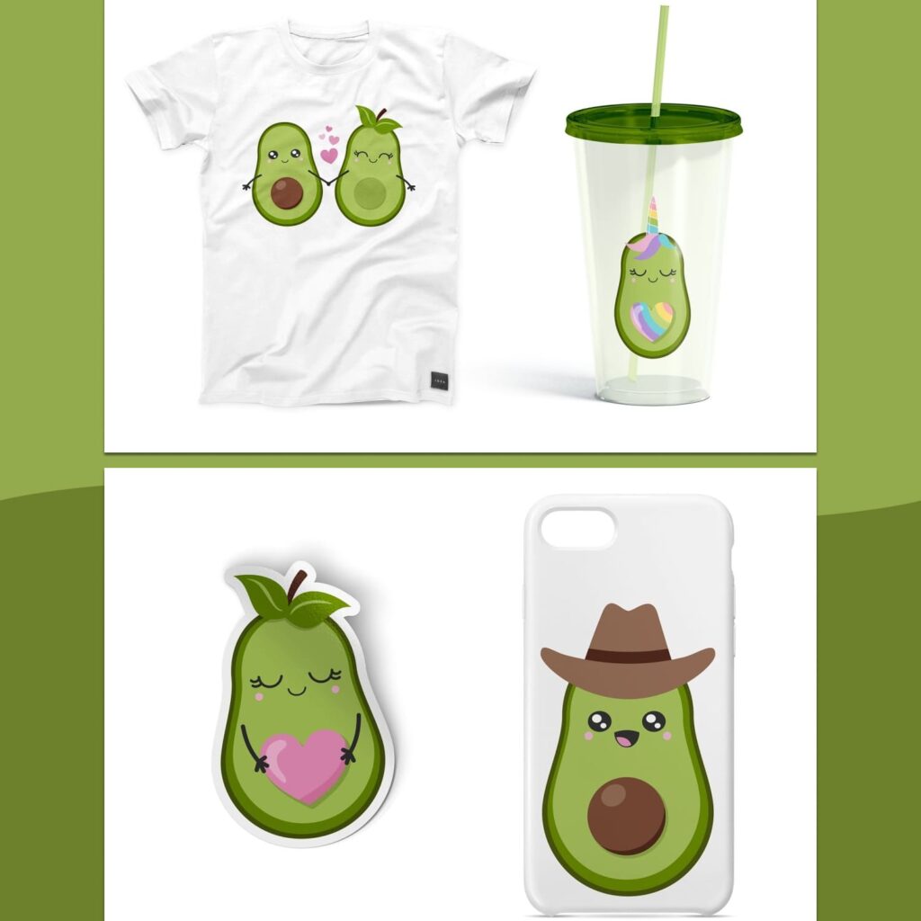 Cute Avocado Friends – MasterBundles
