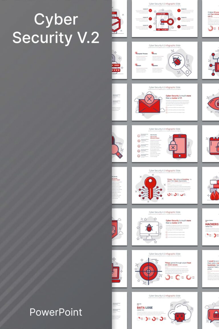 Cyber Security V.2 PowerPoint – MasterBundles