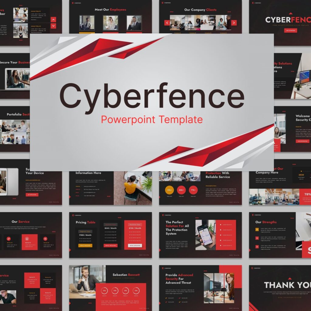 Free Cyber Security Powerpoint – MasterBundles