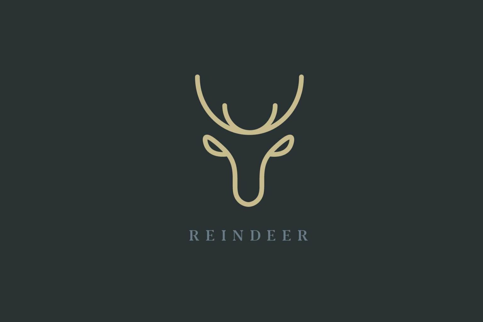 Deer Minimal Logo – MasterBundles