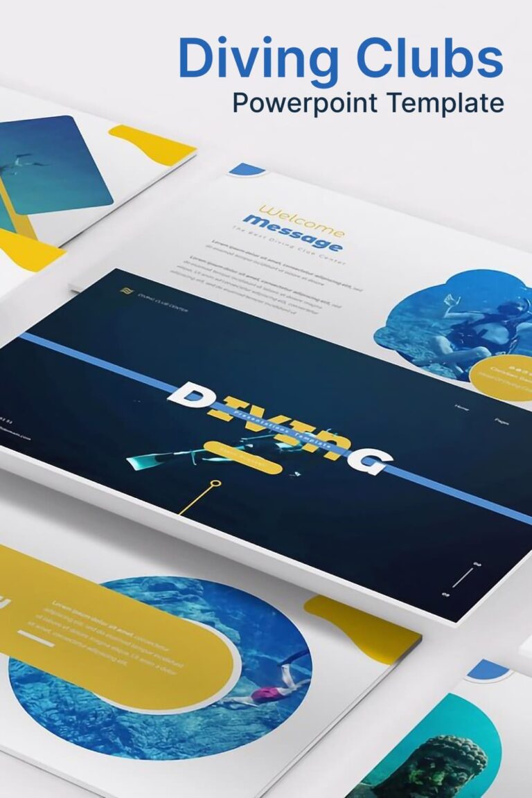 Diving Clubs Powerpoint Template – MasterBundles