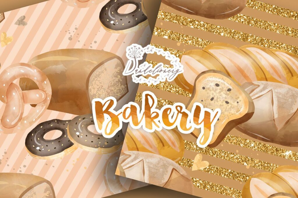 Bakery Digital Paper Pack – MasterBundles