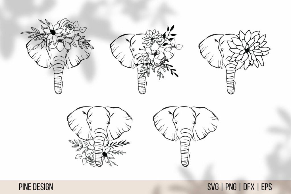 Floral Animals, Flower Animals SVG Bundle – MasterBundles