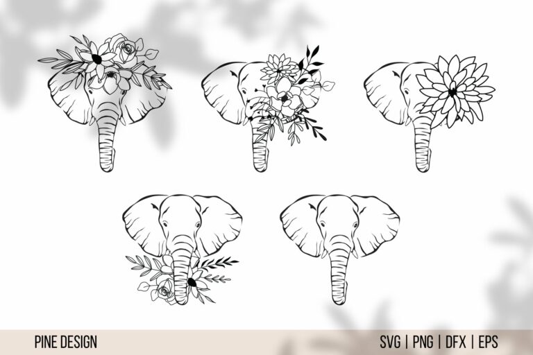 Floral Animals, Flower Animals SVG Bundle – MasterBundles