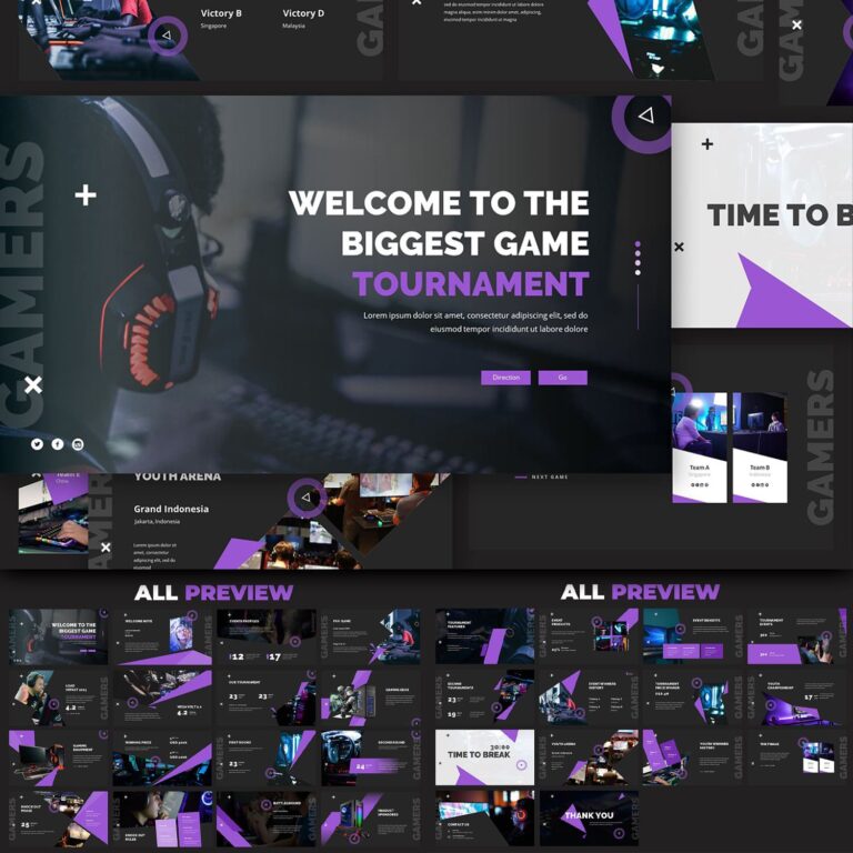 Esport Gaming Powerpoint Template – MasterBundles