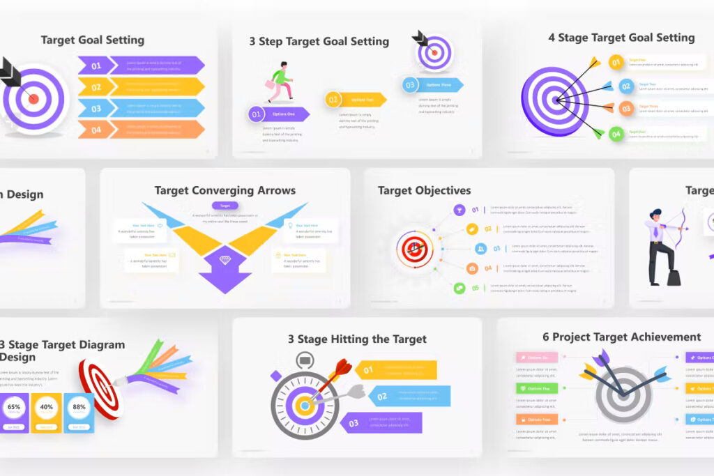 Target Diagram PowerPoint Template – MasterBundles