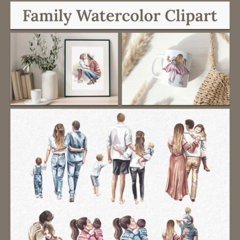 Family Watercolor Clipart – MasterBundles