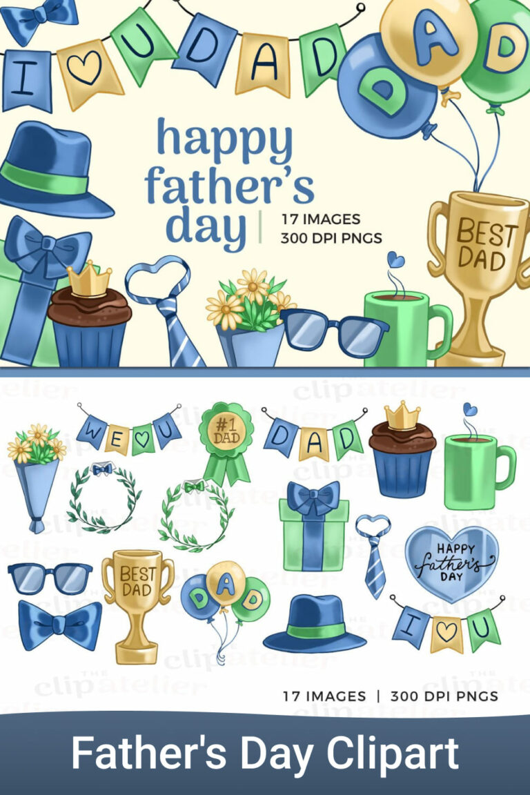 17 Father's Day Clipart – MasterBundles