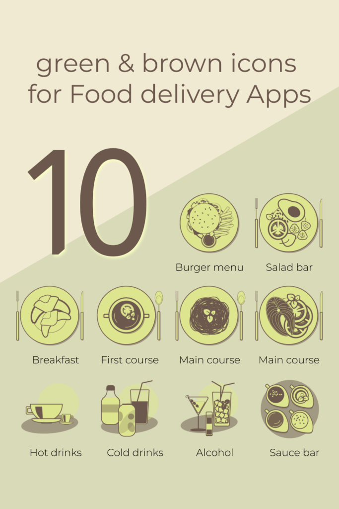 10 Food Icons for your Apps - MasterBundles