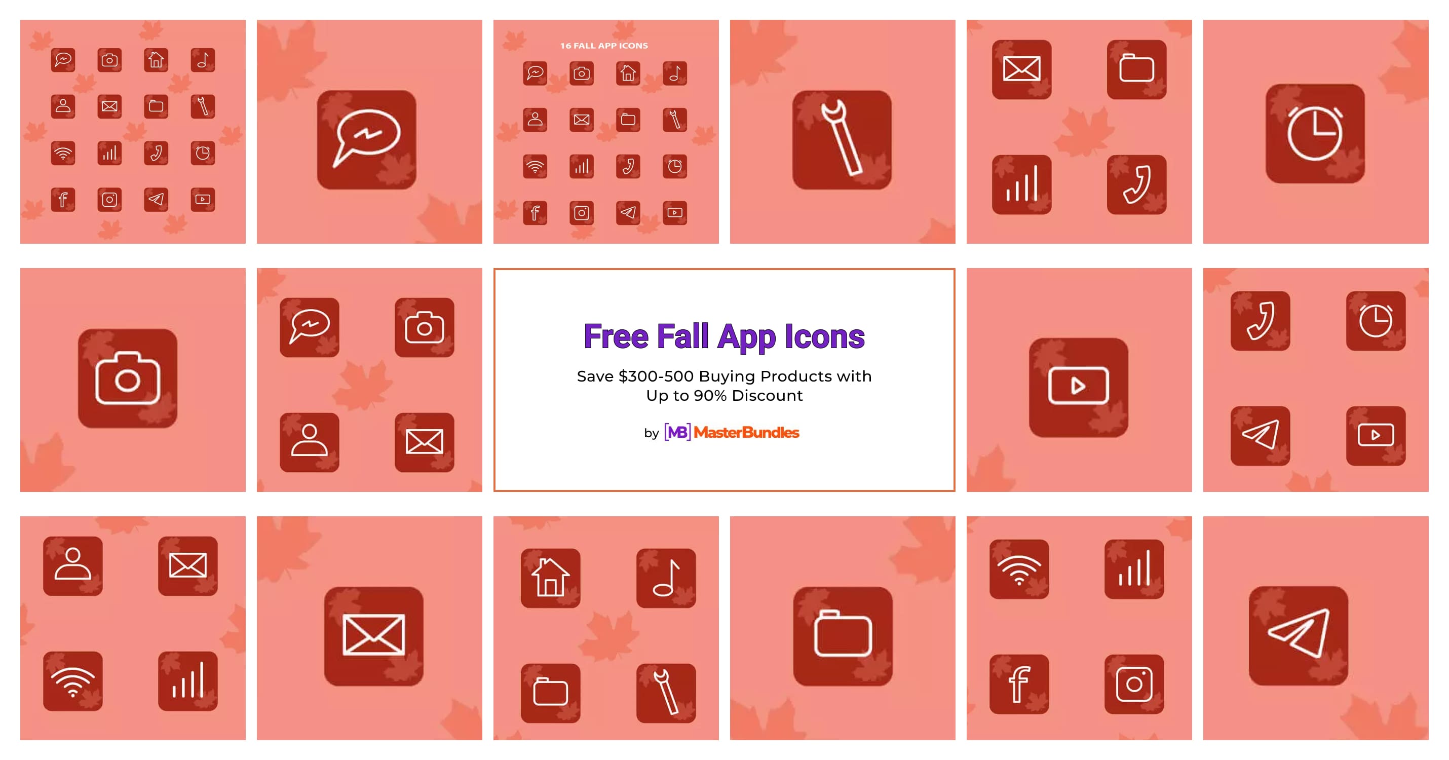 1+ Free Fall App Icons for 2025 - MasterBundles