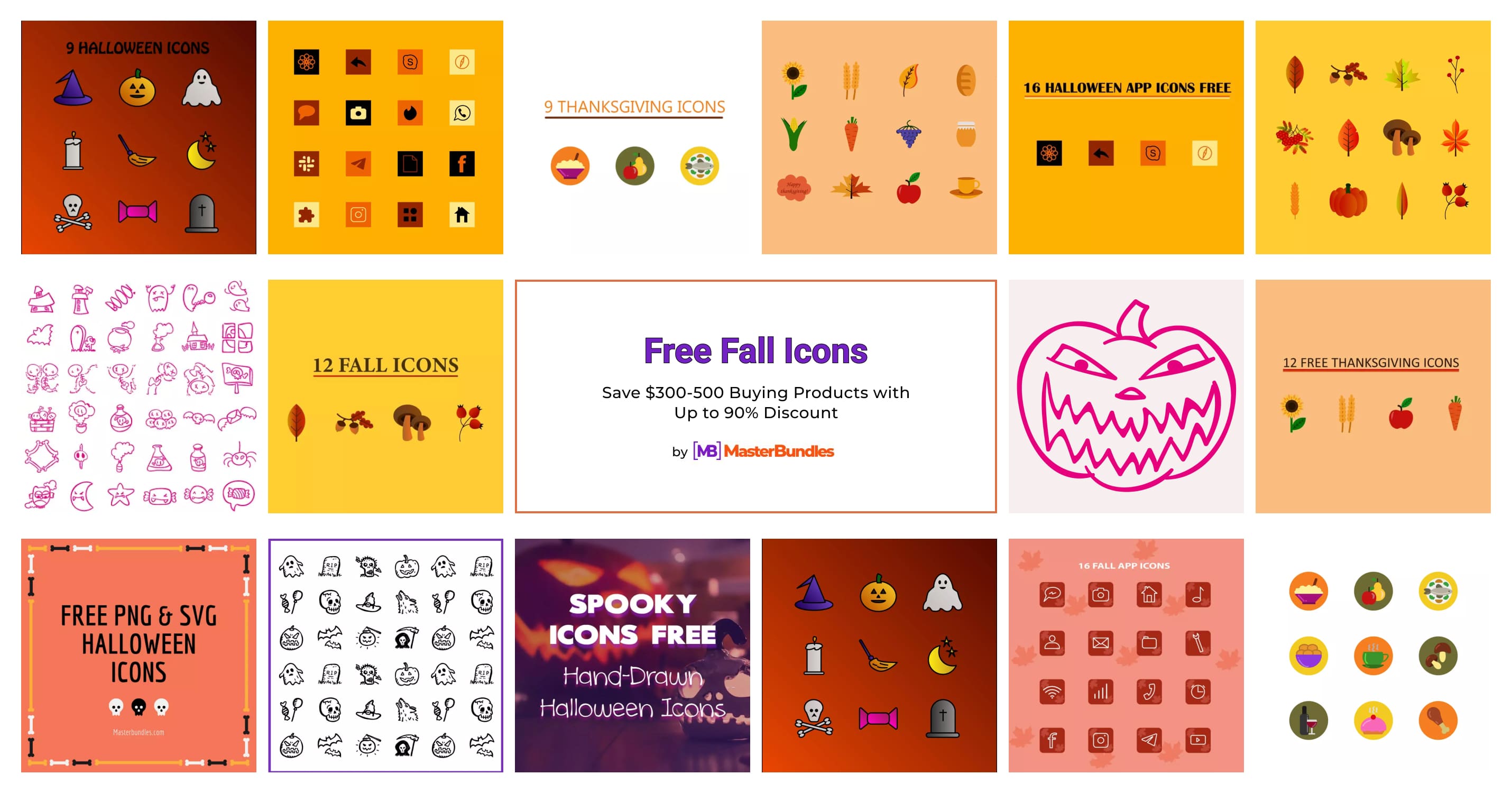 75+ Free Fall Icons for 2025 - MasterBundles