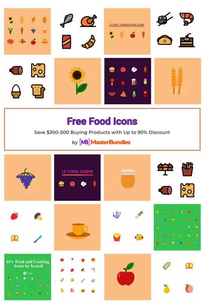 28+ Free Food Icons for 2025 - MasterBundles