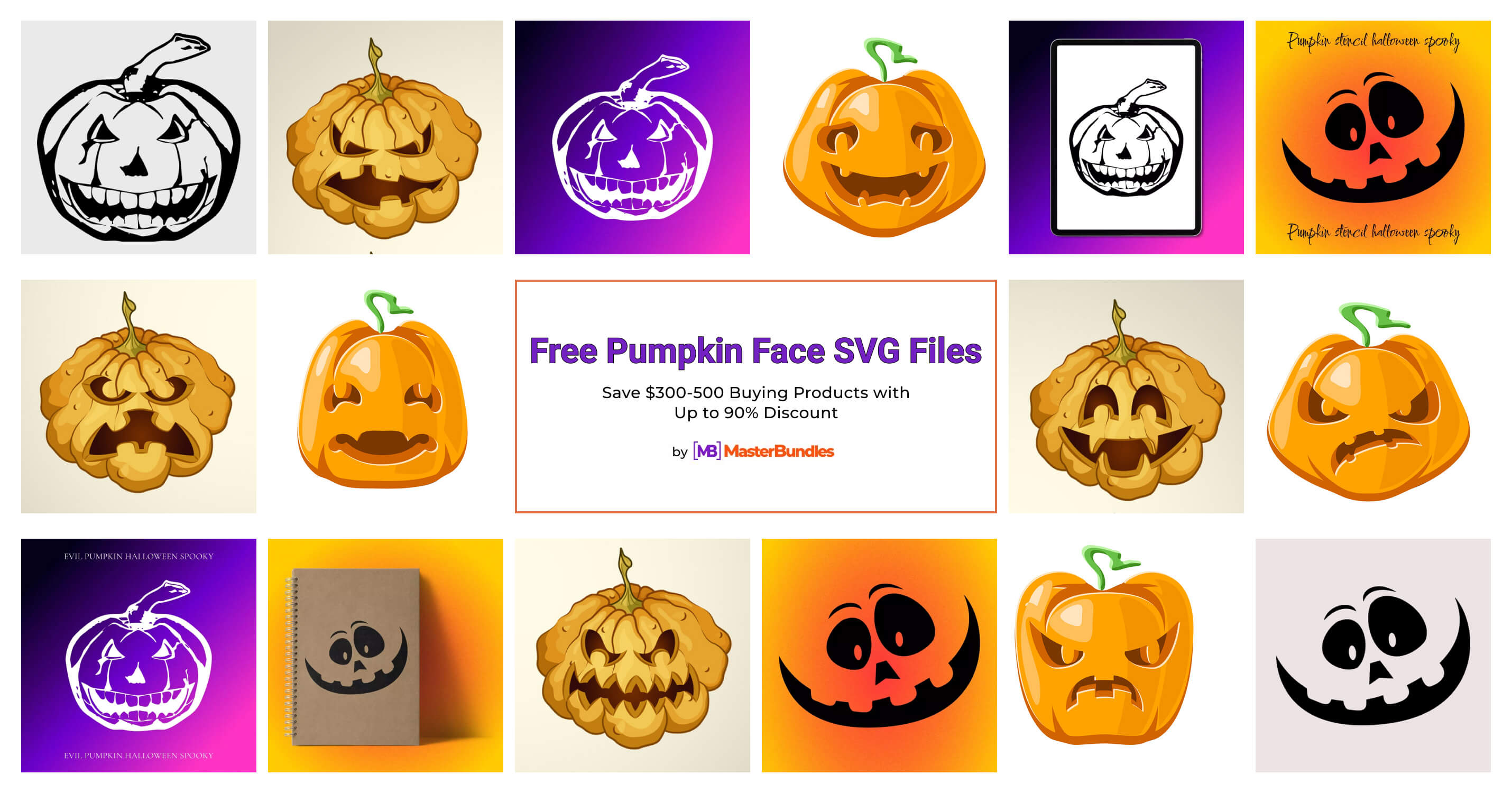 2+ Free Pumpkin Face SVG Files for 2025 - MasterBundles