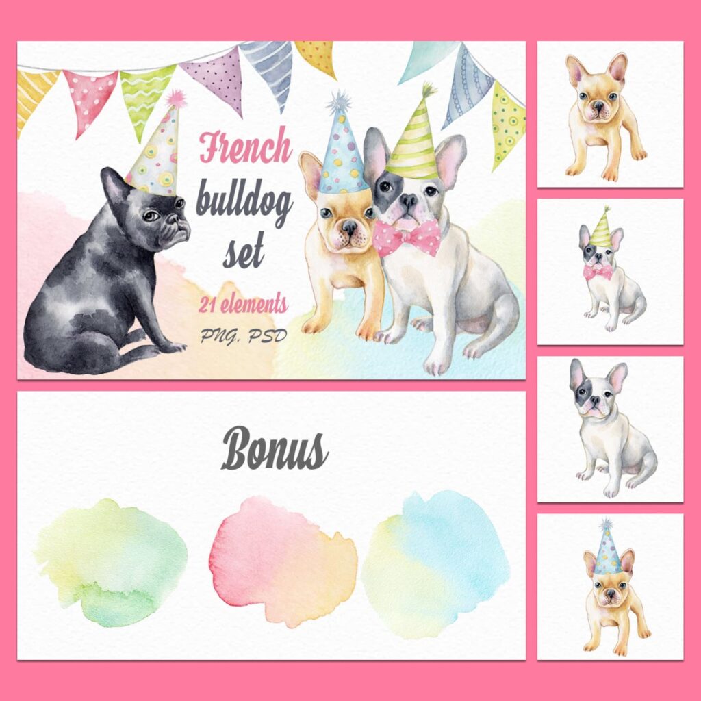 French Bulldog Set - Bonus – MasterBundles