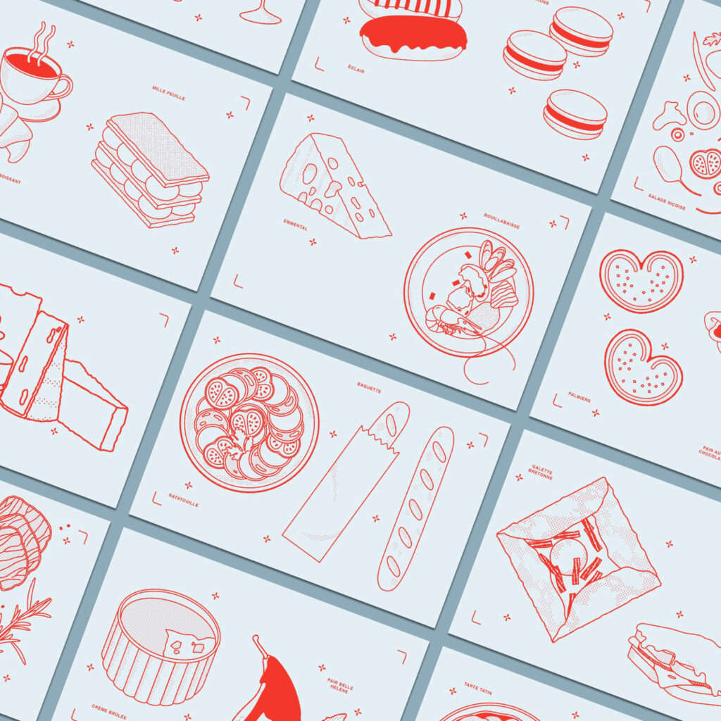 French Food Vector Illustration – MasterBundles